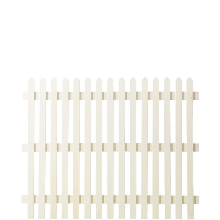 Stakittgjerde Skagen Lux Hvit (P-087918114) | Byggmax