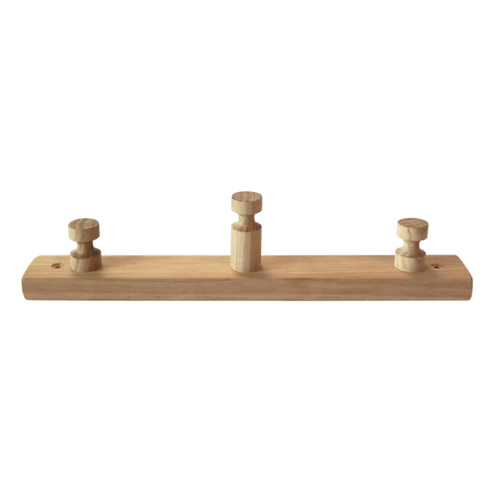 Knaggrekke i eik 3 knagger (P-25835) | Byggmax