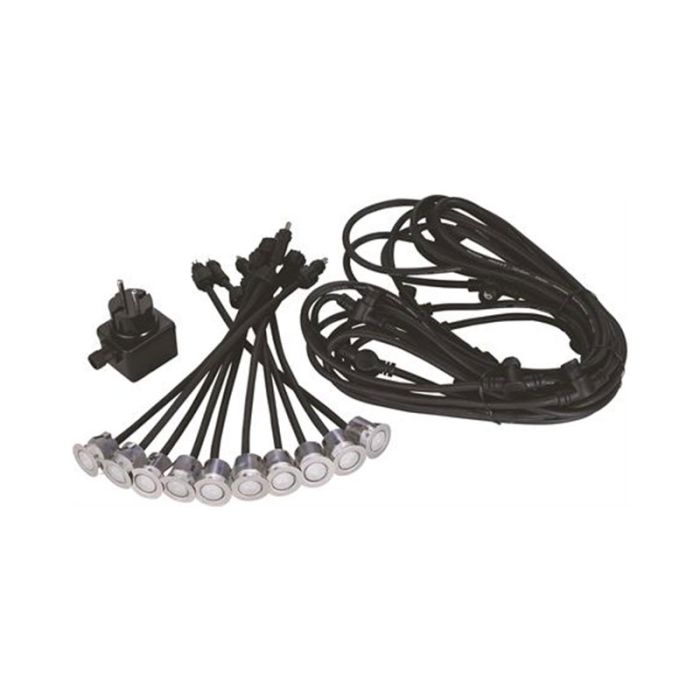 Golvspotlights LED-kit 10st Malmbergs (642652) Byggmax.no