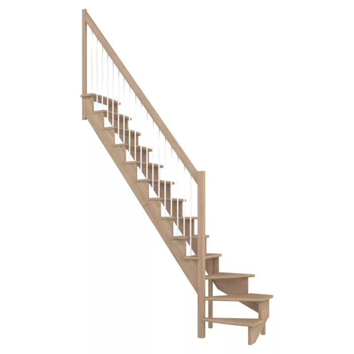 Trappa Lyon L-formad vertikalt räcke i metall Dolle (68721698) Byggmax.no